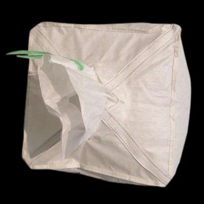 China 1102Lb White Antiwear Store Bulk Bags 4 Belted Loops 1000pcs/Bale for sale