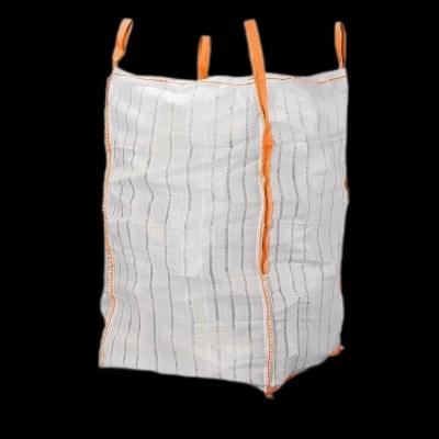 China 39×39×39in Building Sand Bulk Bags 1 Tonne Grid Bottom 160g/ M2 for sale
