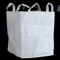 China Woven FIBC Building Sand Bulk Bags Pure White For Dumpy And Silica for sale