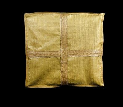 China Poly Pale Yellow Fibc Bulk Bags 0.5t Cross Corner Large Opening for sale