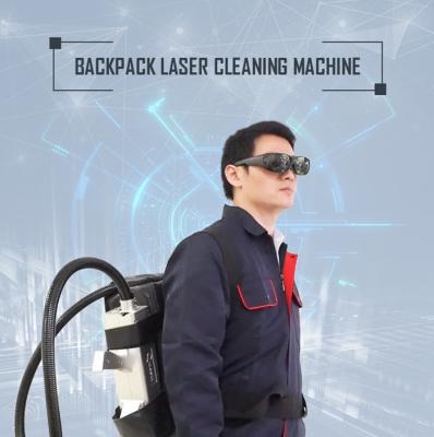 China CE Backpack Laser Rust Removal Machine Phone Bluetooth Wireless Connection for sale