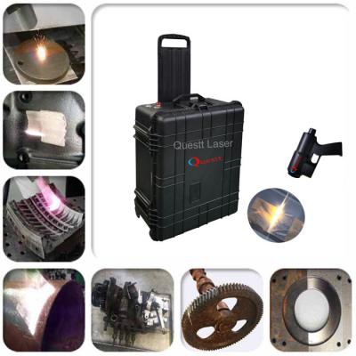 China Mini Suitcase Laser Rust Remover Machine For Historical Sculpture for sale