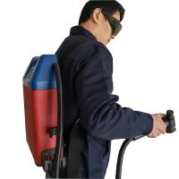 China Backpack 50W JPT Fiber Laser Cleaning Machine For Rust Removal for sale