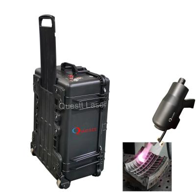 China 2D Dual Head 100W JPT Mopa Handheld Fiber Laser Rust Removal for sale