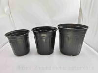 China Series 6 Black plastic plant pot BN170 for sale