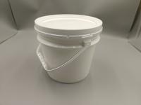 China Series 6  Plastic Round Buckets white,tangerine 10L for sale