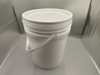 China Series 6  Plastic Round Buckets white,tangerine 10L for sale