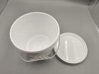 China Series 8  Plastic Round Buckets white,tangerine 20L for sale