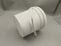 China Series 8  Plastic Round Buckets white,tangerine 20L for sale