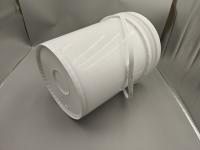 China Series 8  Plastic Round Buckets white,tangerine 20L for sale