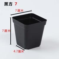 China Series 11  Plstic flower pots square black for sale