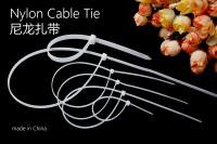 China 5 Series  Self Locking Cable Ties White Nylon Zip  Tie Soft Touch for sale