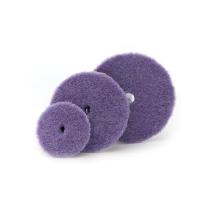 China Car Detailing 155mm Purple Short Wool Polishing Pad Buffing Pad 10mm Nap for sale