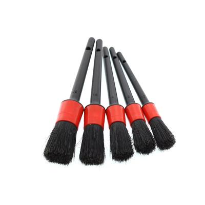 China 5pcs Car Detailing Brush Kit Set Sizes #10 #12 #14 #16 #18 Synthetic Fiber Bristle Durable Cleaning for sale