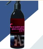 China 2 in 1 Nano Car Paint & Glass Coating 300ml Ceramic Polish Maintenance for sale