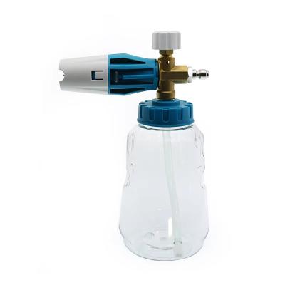 China Portable 1L Large Capacity Car Washer Nozzle Adjustable Snow Foam Lance for Car Care Cleaning for sale