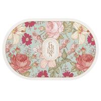 China MACHINE MADE Fast Drying Water Absorbent Printed Diatomaceous Earth Mat for Kitchen Bathroom for sale