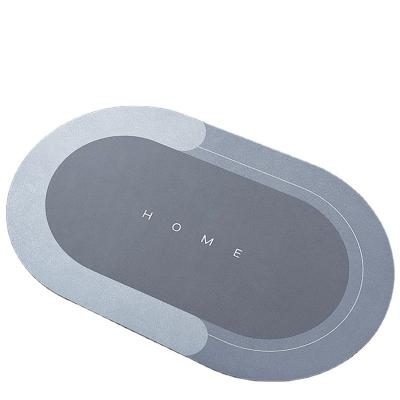 China Non Slip Rectangle Desk Diatomic Mat MACHINE MADE Diatomaceous Earth Bath Mat for sale