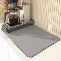 China Southwestern Design Style Quick Drying Kitchen Counter Top Mat Water Absorbing Dish Mat for sale