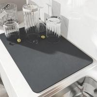China Polyester Fiber Non Slip Kitchen Mats for Easy Cleaning and Drainage of Coffee Machines for sale
