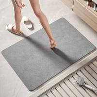 China Super Absorbent Non Slip Diatom Mud Bathroom Rug for CLASSIC Design Style Bath Mat for sale