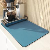 China 30*40cm Heat Resistant Customized Logo Acceptable Kitchen Countertop Dish Drying Pad for sale