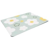 China Customized Logo Rectangle Non-slip Diatomaceous Earth Mat for Easy Cleaning in Kitchen for sale