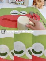 China Non Slip Drain Pad Dish Placemat Custom Pink Table Decoration Placemat for Kitchen for sale