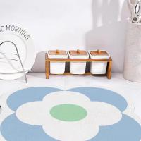 China Non Slip Drain Pad Dish Placemat Custom Pink Table Decoration Placemat for Kitchen for sale