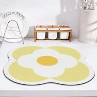 China Non Slip Drain Pad Dish Placemat Custom Pink Table Decoration Placemat for Kitchen for sale