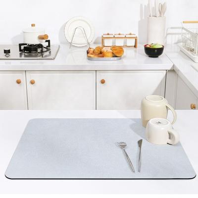 China Reusable Heat Resistant Kitchen Dish Drying Mat for Table Decoration Accessories for sale