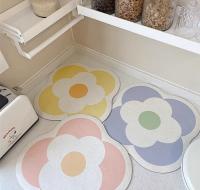 China Rectangle Table Decration Placemat Absorbent Dish Drying Mat with Microfiber Material for sale