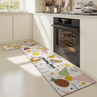 China Medium Thickness Reversible Cartoon PVC Kitchen Mat for Non-Slip Floor Protection for sale