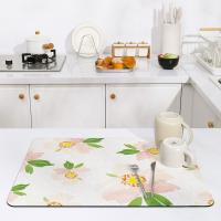 China Easy Clean Heat-Resistant Dish Drying Mats Sustainable Solution for Kitchen Tableware for sale