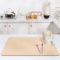 China Eco-friendly Anti-slip Waterproof Drying Mat for Kitchen Bar Customized Logo Accepted for sale