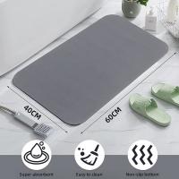 China Quick Dry Antislip Diatomaceous Earth Bath Mat for Hotel Room Space Waterproof Luxury for sale