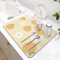 China Southwestern Design Style Custom Polyester Dish Matting for Easy Cleaning and Quick Drying for sale