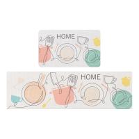 China Square Kitchen Floor Mats 45*75cm /45*150cm Waterproof Anti-Slip PVC Bathroom Runner for sale
