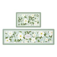 China Square Kitchen Floor Mats 45*75cm /45*150cm Waterproof Anti-Slip PVC Bathroom Runner for sale