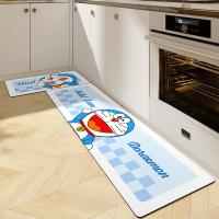China Non-Slip Protection for Kitchenware Custom Polyester Fibre Cartoon Soft Kitchen Rug for sale