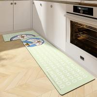 China Non-Slip Protection for Kitchenware Custom Polyester Fibre Cartoon Soft Kitchen Rug for sale