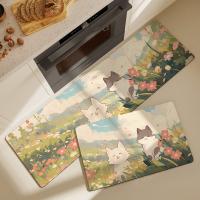 China Diatom Mud Household Bathroom Carpet Door Mat Square Shape Quick-drying and Absorbent for sale