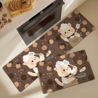 China Diatom Mud Household Bathroom Carpet Door Mat Square Shape Quick-drying and Absorbent for sale