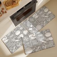 China Diatom Mud Household Bathroom Carpet Door Mat Square Shape Quick-drying and Absorbent for sale
