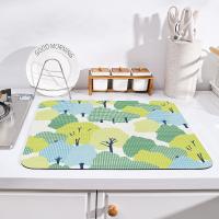 China 30*40cm/40*50cm Kitchen Drying Mat for Stone Countertops Customizable and Durable for sale