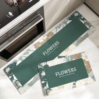 China Simple Flower Kitchen Mat Absorbent and Wear-Resistant Long Strip Carpet for Household for sale