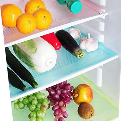 China Blue Non-Adhesive Refrigerator Mat for Sustainable and Multi-Functional Kitchen Shelf for sale