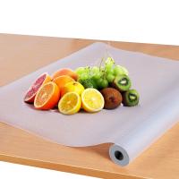 China Contemporary Design Style 24 Inch DIY Cute Soft Clear Floral Kitchen Cabinets Fridge Shelf Liner for sale