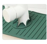 China Custom Size Silicone Countertop Drain Pad for Kitchen Bathroom Faucet Splash Guard Mat for sale