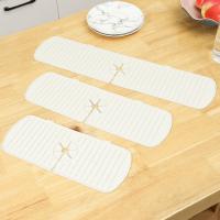 China Custom Size Silicone Countertop Drain Pad for Kitchen Bathroom Faucet Splash Guard Mat for sale
